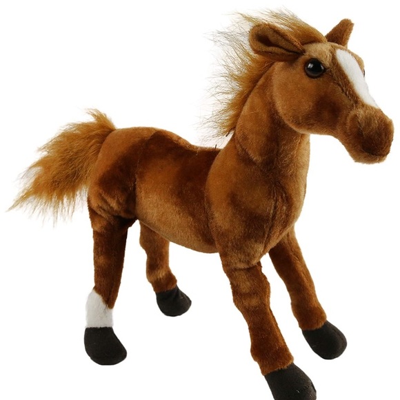Other | Horse Realistic Foal Stuffed Animal Pony Plush Toy | Poshmark
